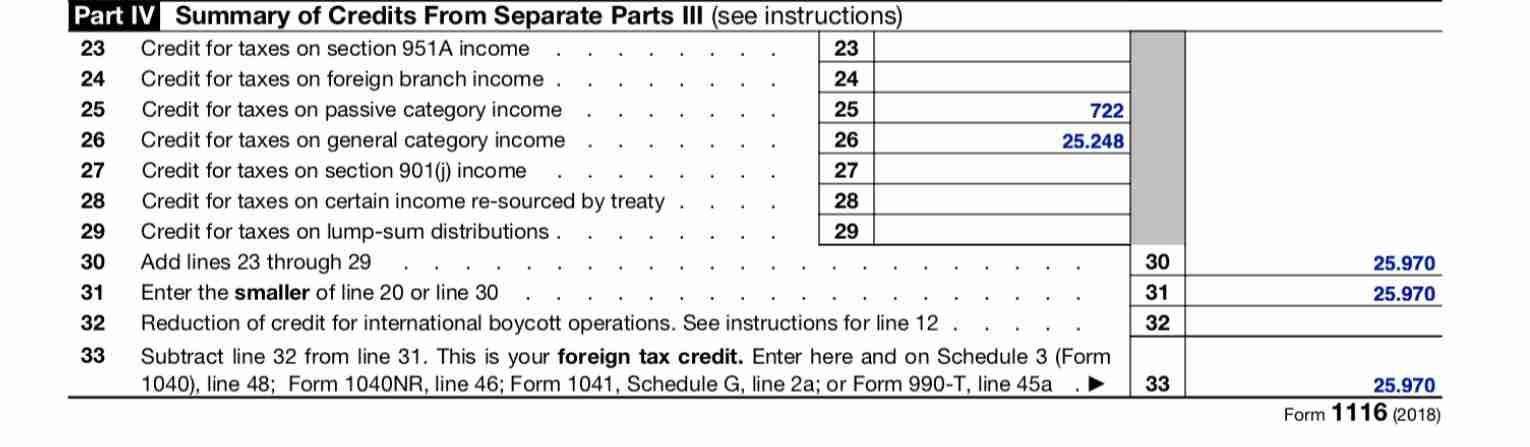 IRS Form 1116: Foreign Tax Credit With An Example